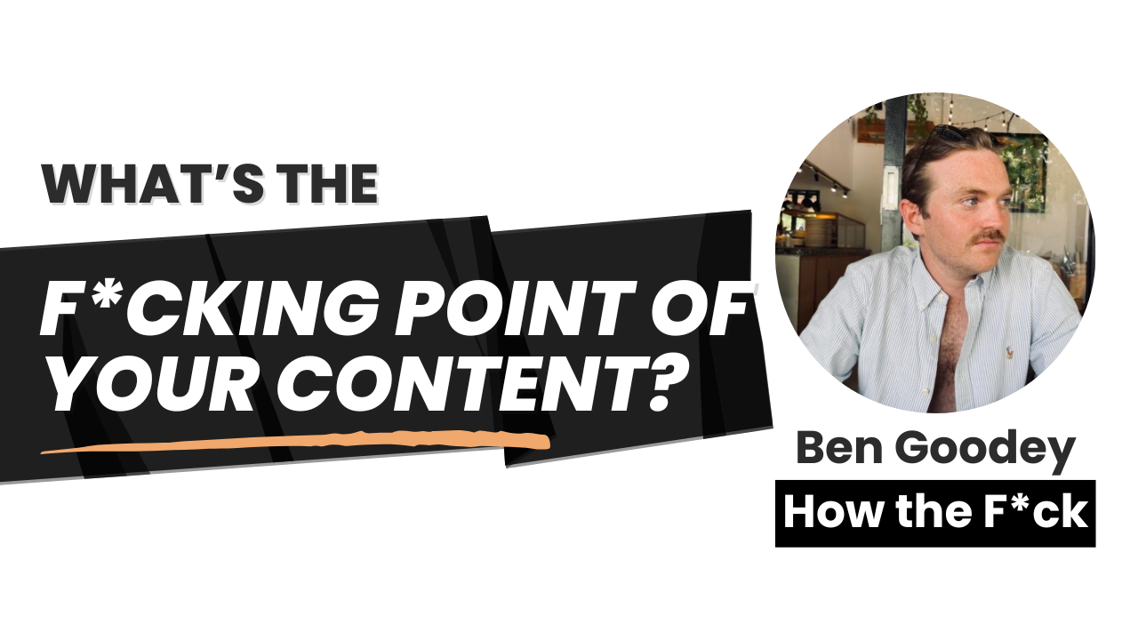 What’s the F*cking Point?