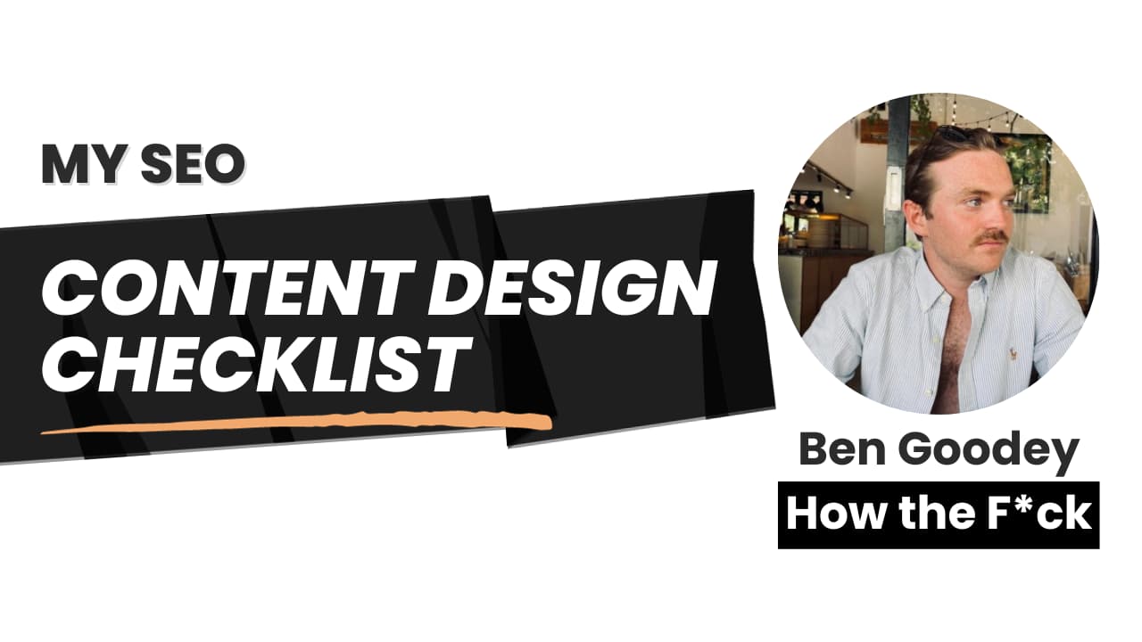 My SEO Content Design Checklist - Boost Readability; Consumption ...