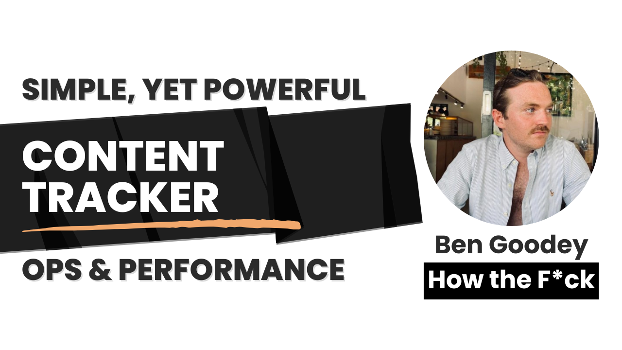 SEO Content Tracking & Performance Template